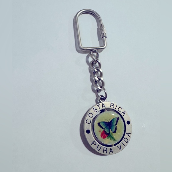 Accessories | Costa Rica Pura Vida Spinning Keychain | Poshmark